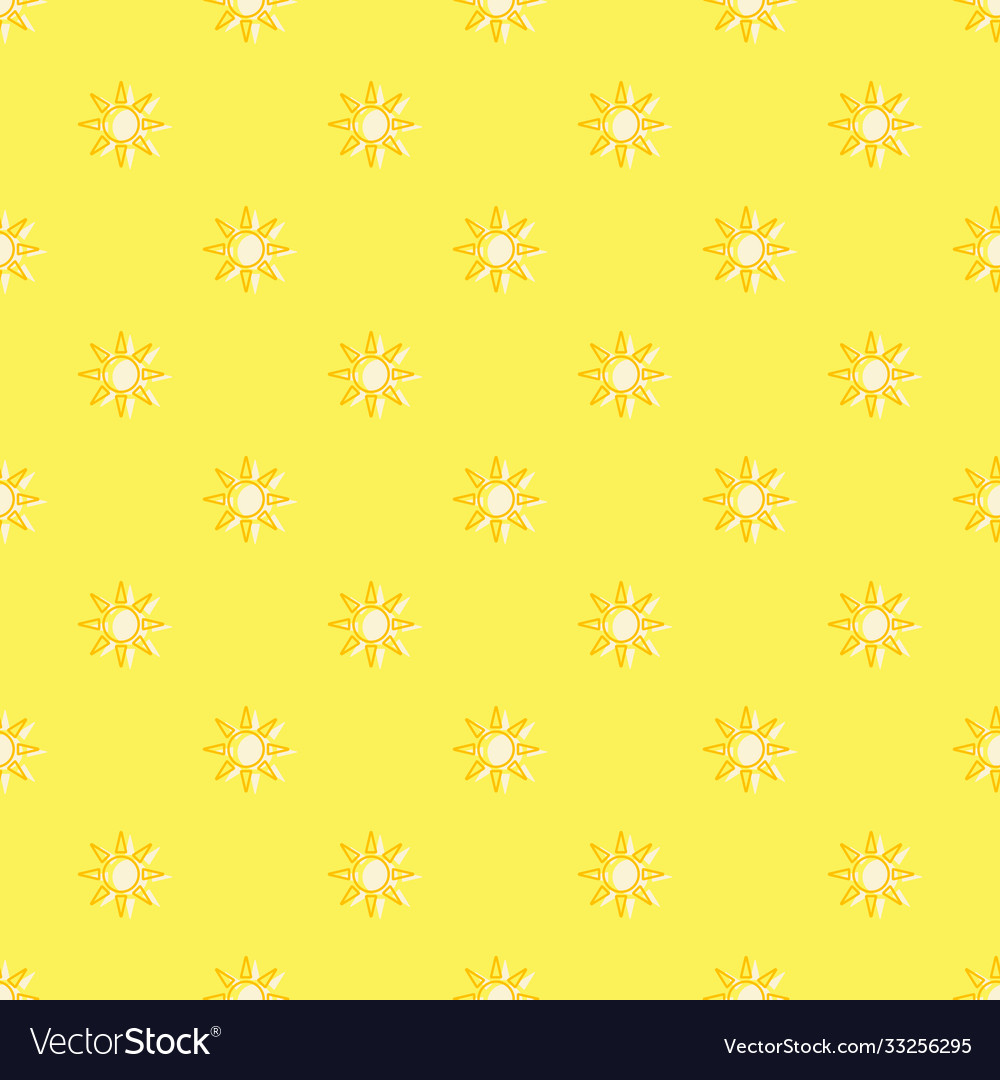 Sun repeat pattern Royalty Free Vector Image - VectorStock