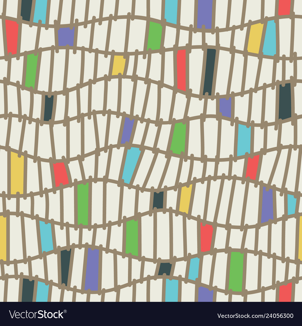 Colored molecule seamless pattern Royalty Free Vector Image