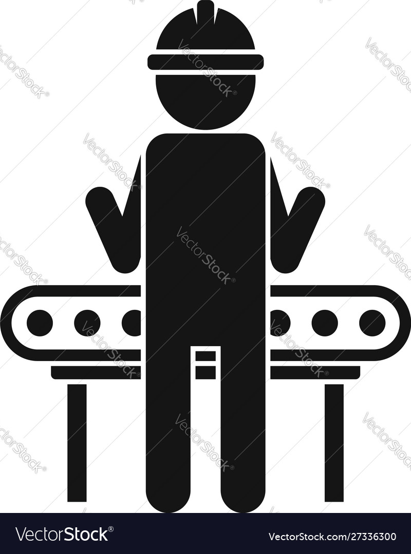 Manager assembly line icon simple style Royalty Free Vector Manager assembly line icon simple style Royalty Free Vector