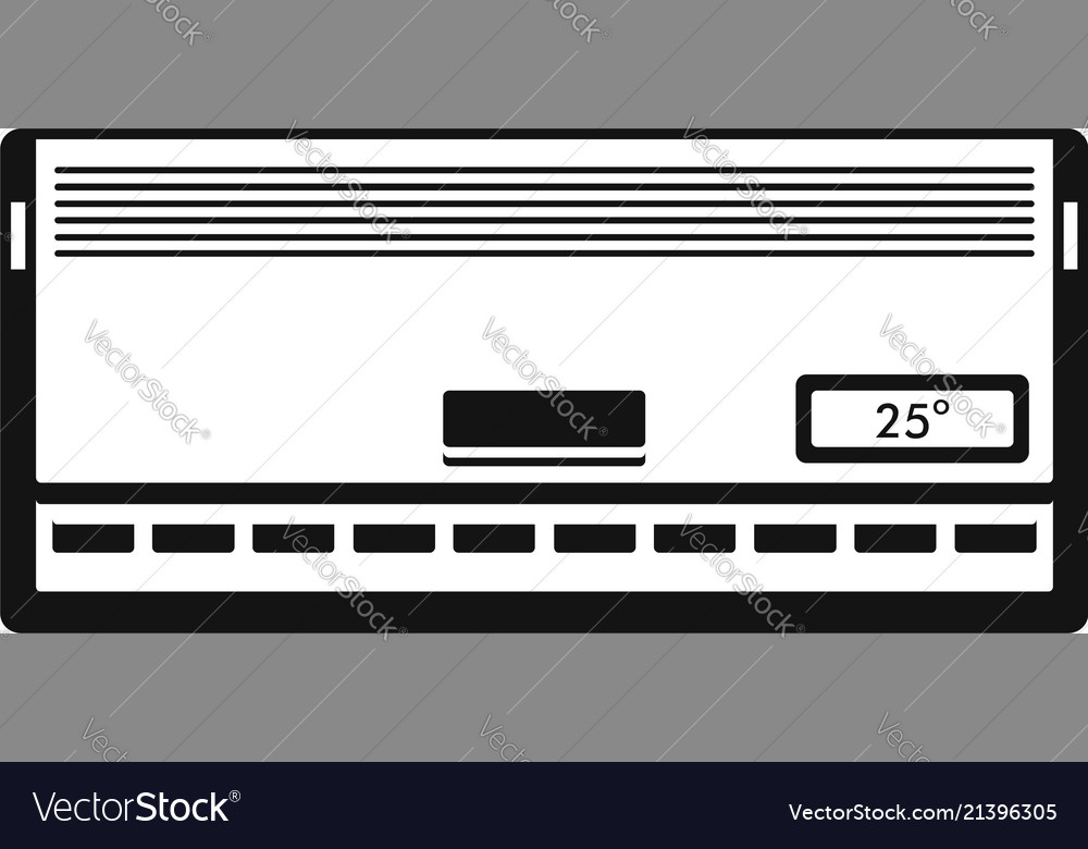 Automatic conditioner icon simple style Royalty Free Vector