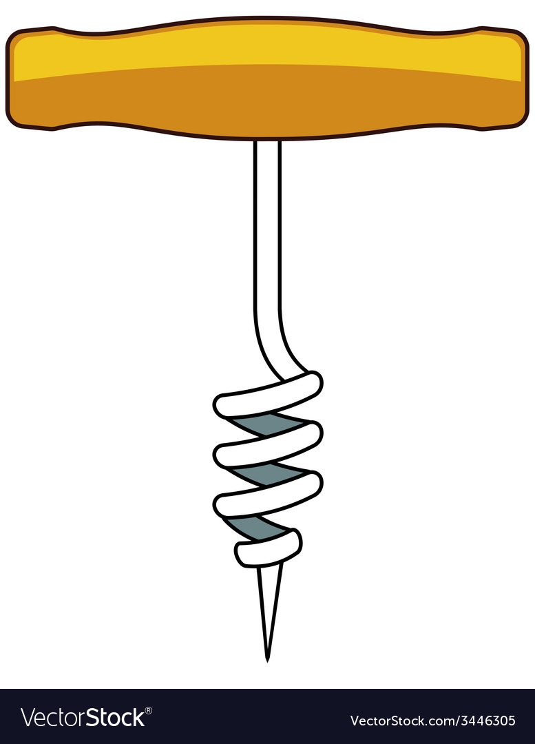 Corkscrew Royalty Free Vector Image - VectorStock