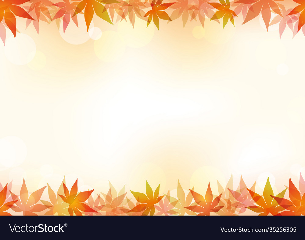 Seamless maple leaf frame Royalty Free Vector Image