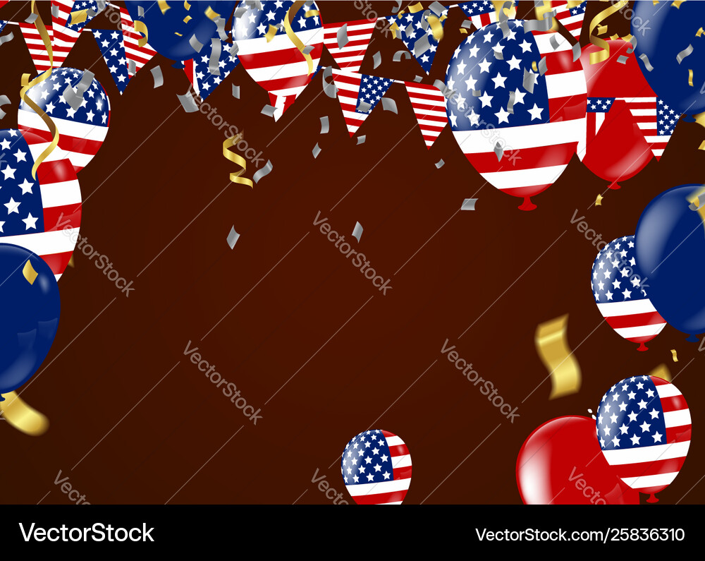 4th july usa independence day template Royalty Free Vector