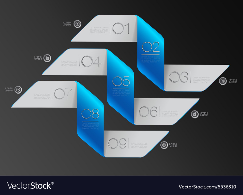 Design elements for options Royalty Free Vector Image