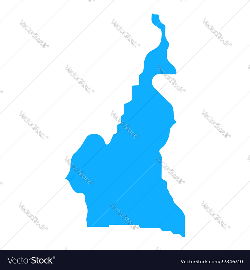 Map cameroon Royalty Free Vector Image - VectorStock