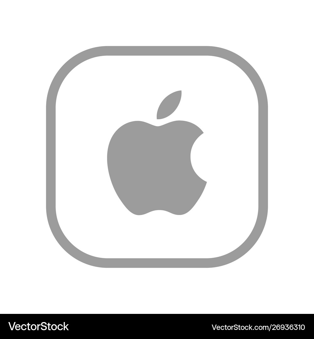 Grey Apple Logo