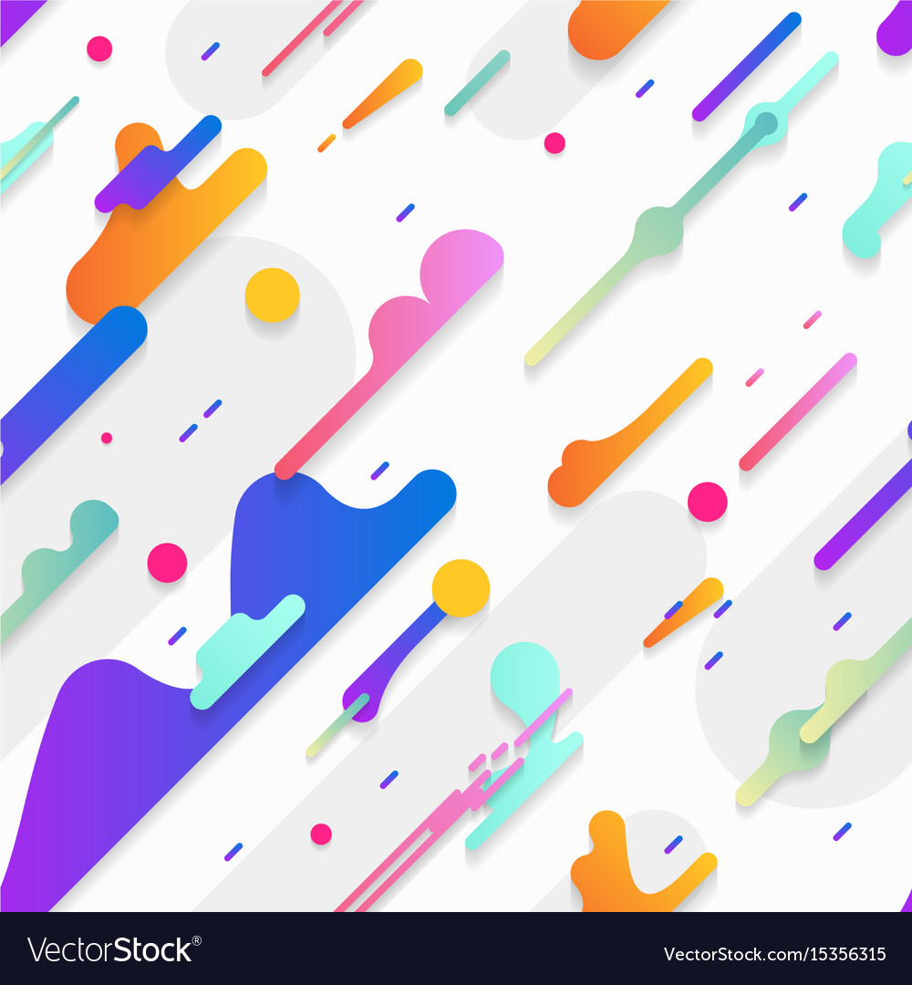 Flat dynamic pattern Royalty Free Vector Image