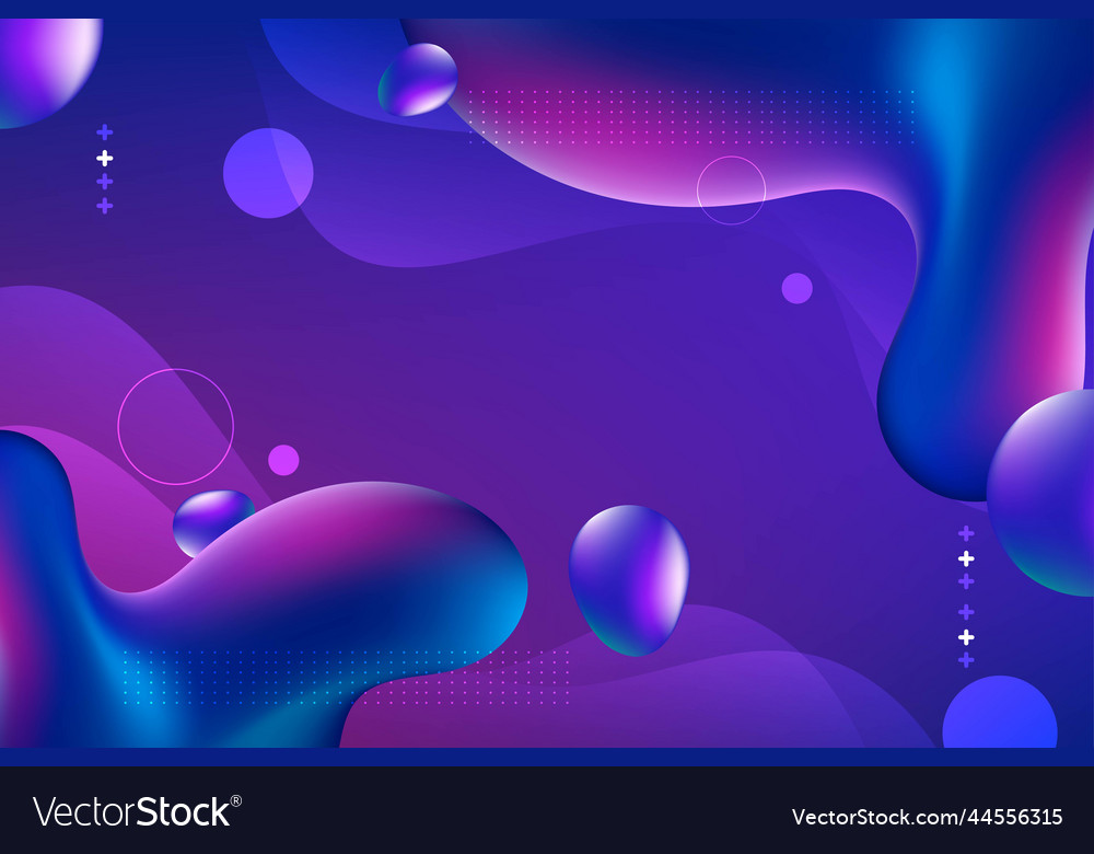 Gradient liquid abstract background design Vector Image