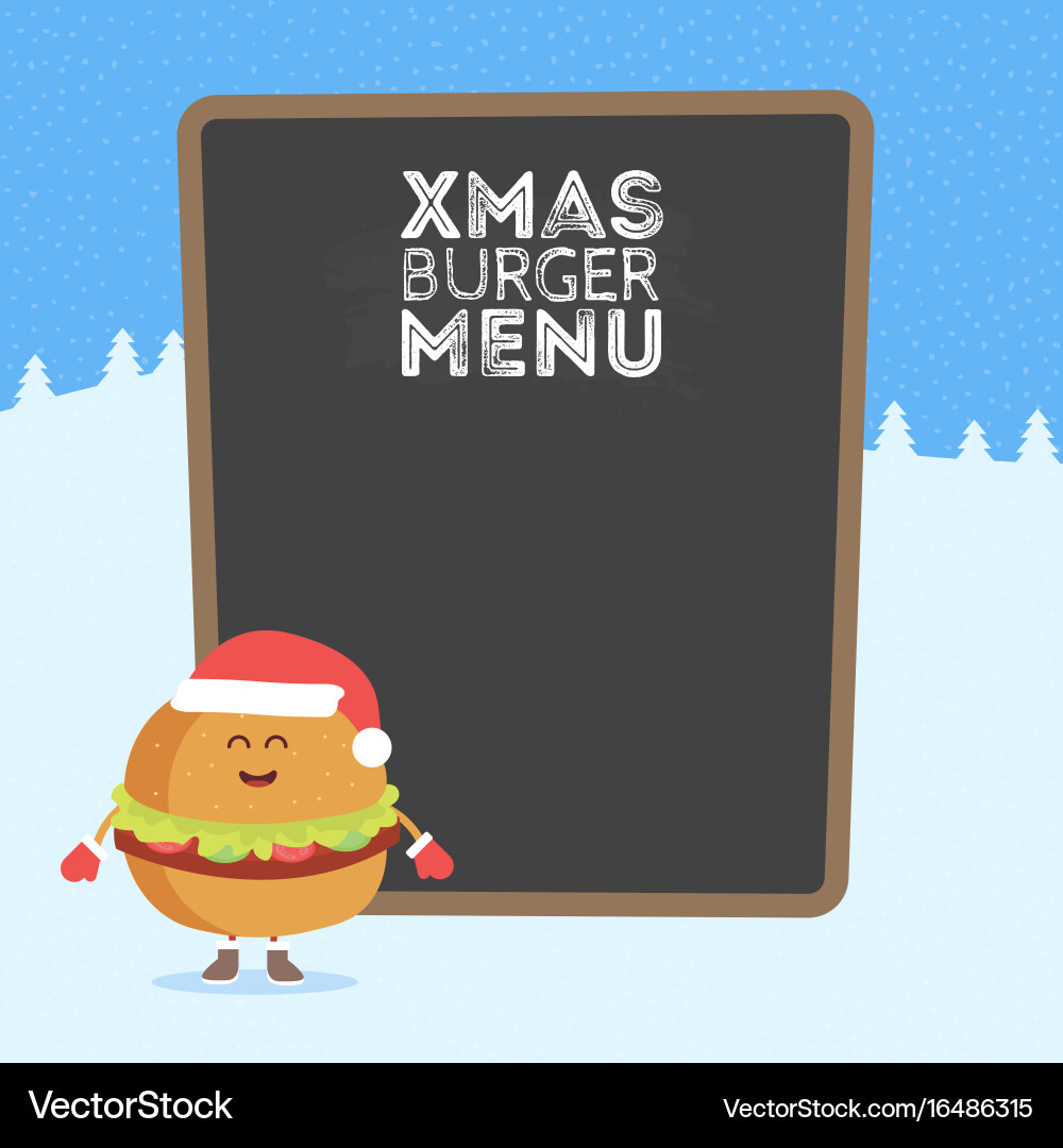 Kids restaurant menu cardboard character Vector Image