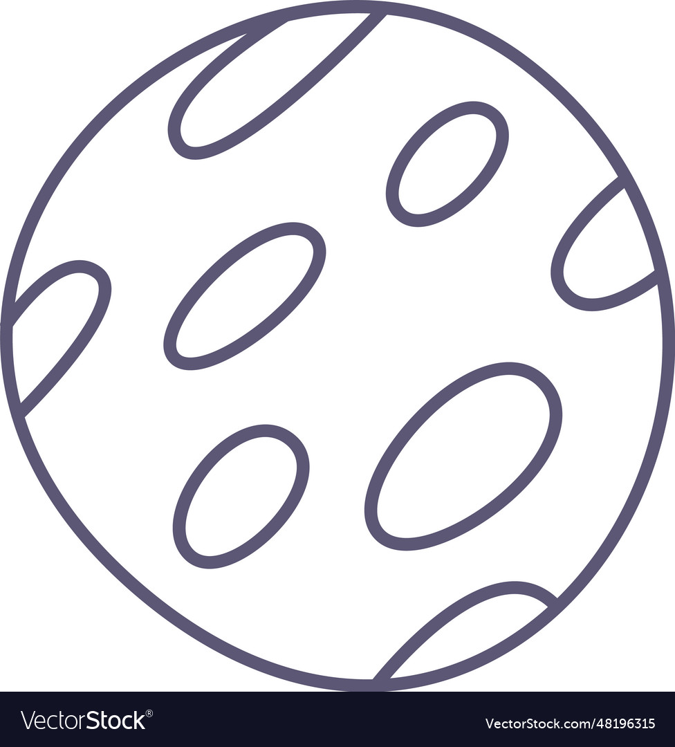 Lined planet icon Royalty Free Vector Image - VectorStock