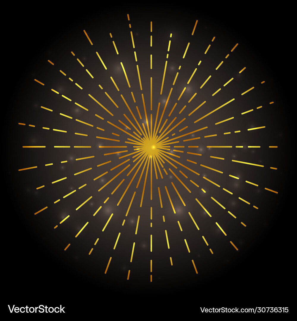 Outline drawing rays sun in vintage Royalty Free Vector