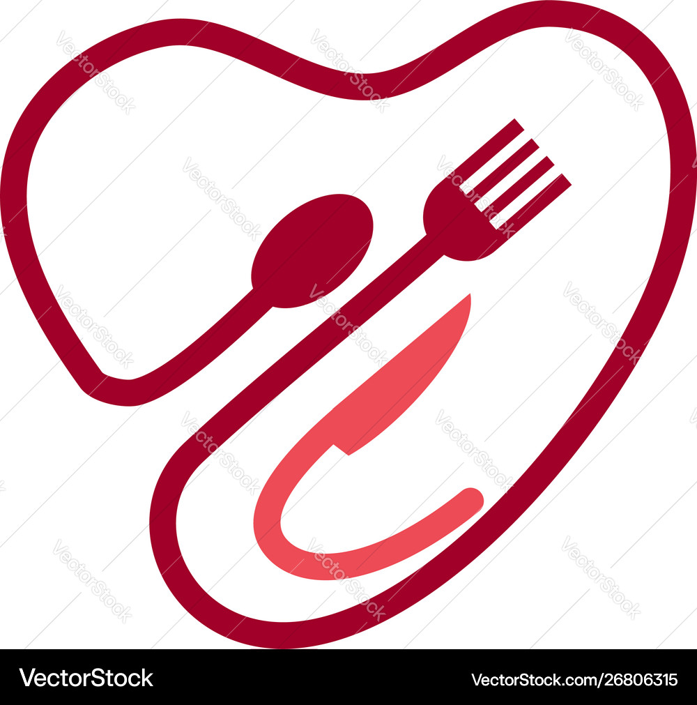 Restaurant service abstract logo template symbol Vector Image