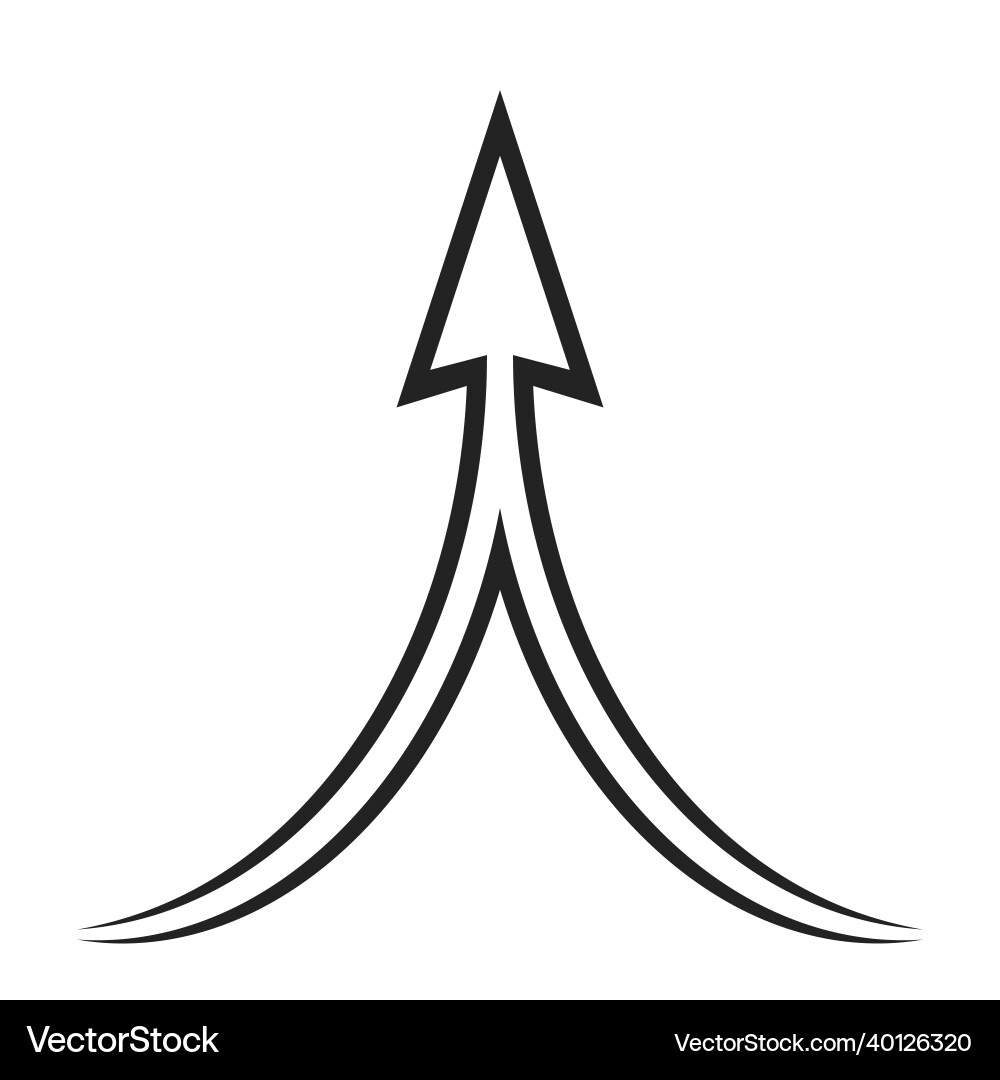 Climb up icon double combined arrow indicates take