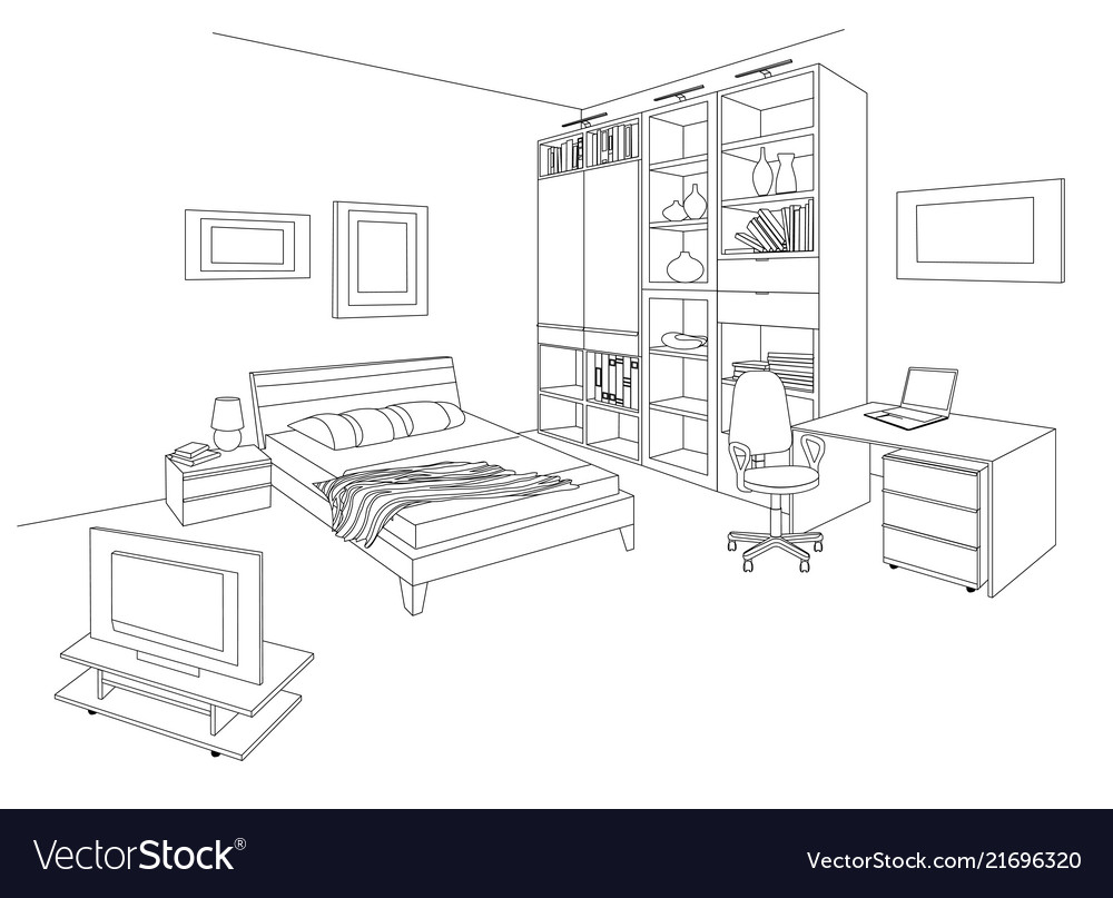 Interior Royalty Free Vector Image - VectorStock