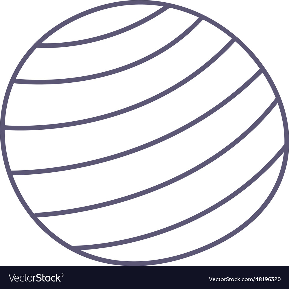 Lined planet icon Royalty Free Vector Image - VectorStock