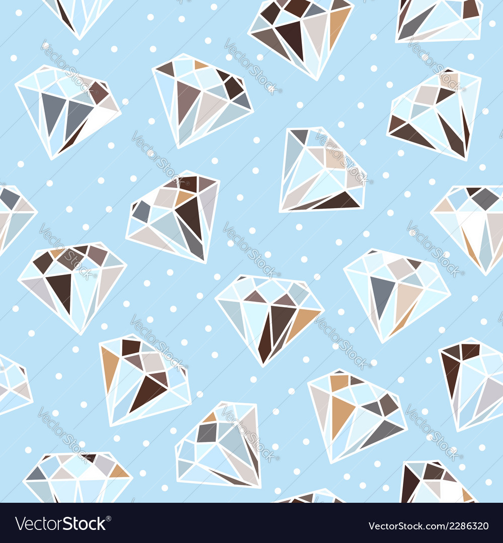 Seamless pattern with diamonds Royalty Free Vector Image