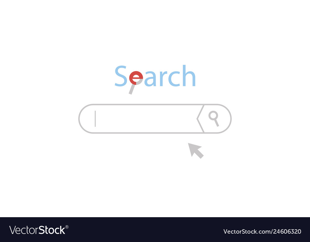 Search bar icon bar site icon website element Vector Image