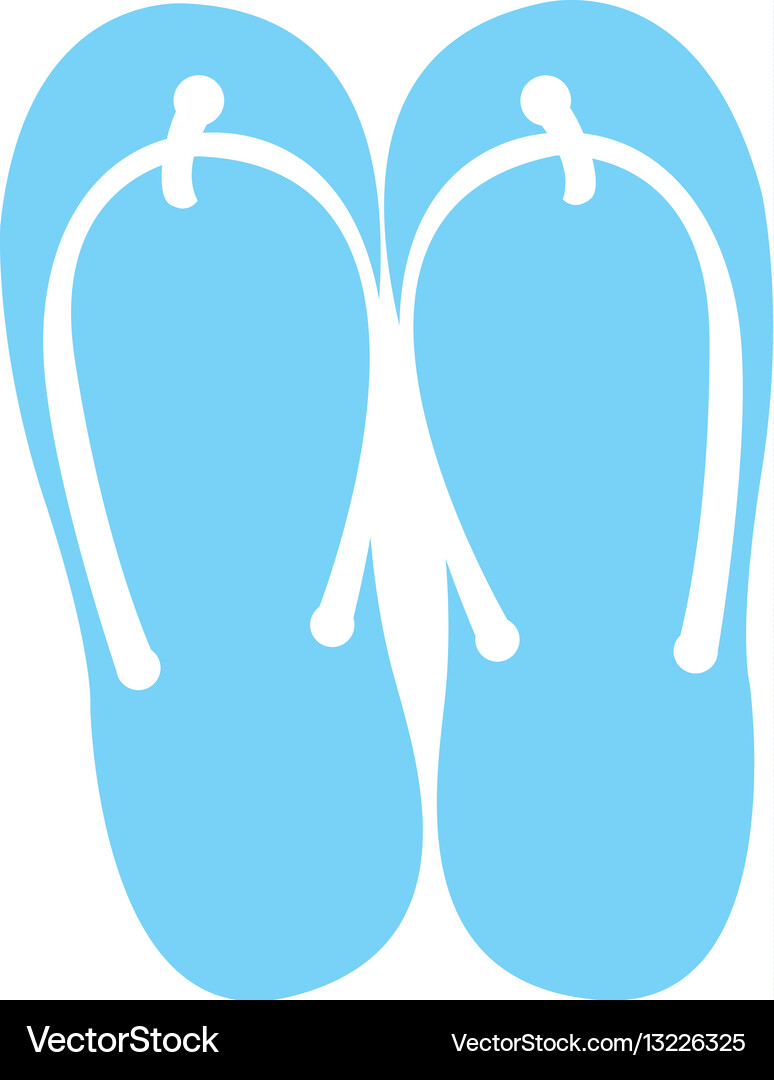 Isolated pair of sandals Royalty Free Vector Image