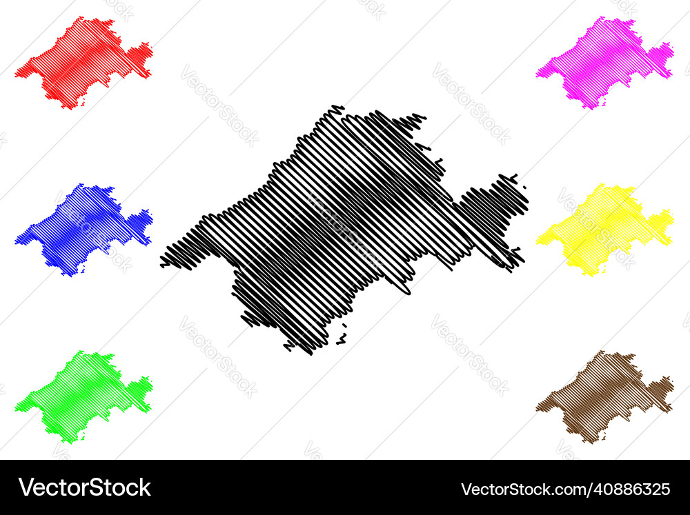 Jabalpur district madhya pradesh state Royalty Free Vector