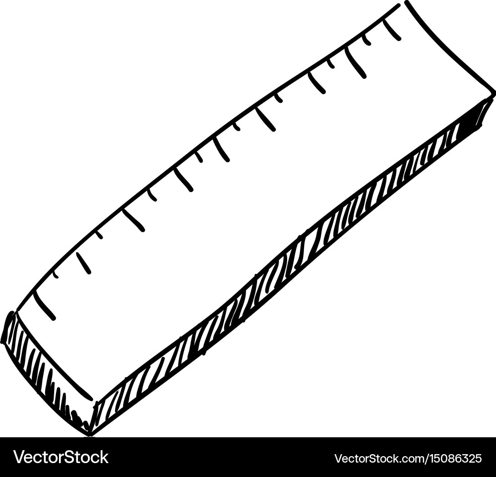 Line ruler tool to size thing Royalty Free Vector Image