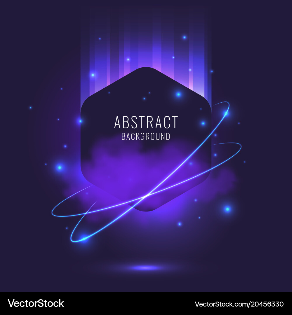 Abstract background with dynamic particles Vector Image
