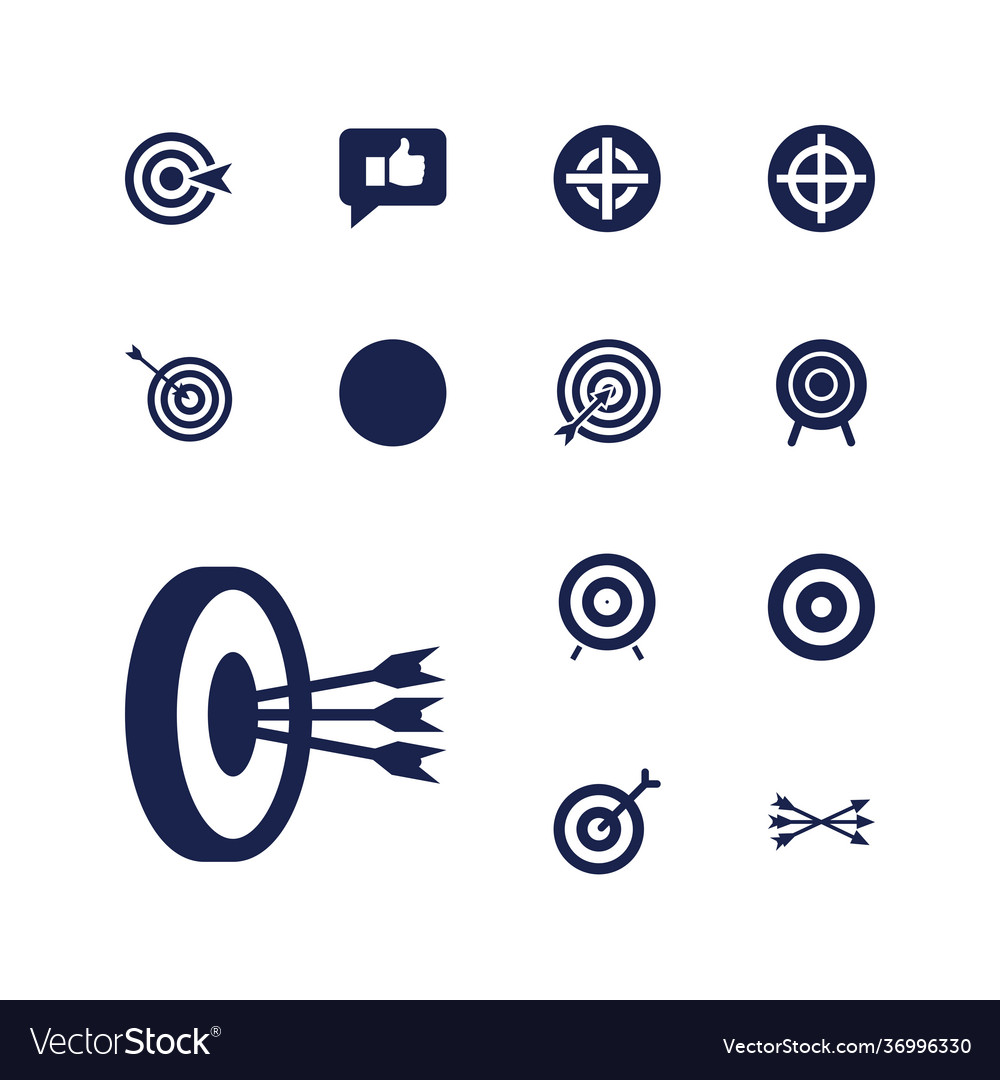 Dart icons Royalty Free Vector Image - VectorStock