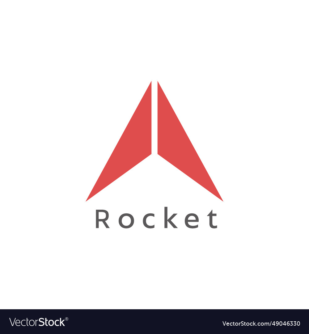 Rocket launch logo Royalty Free Vector Image - VectorStock