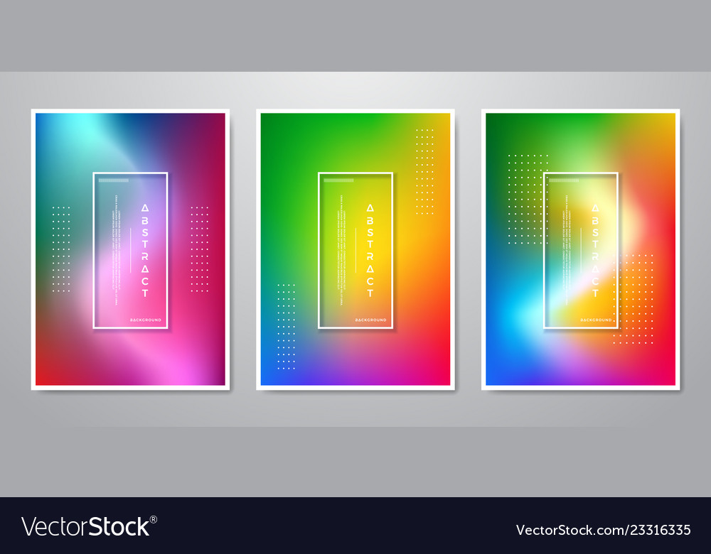 Abstract trendy gradient shapes background Vector Image