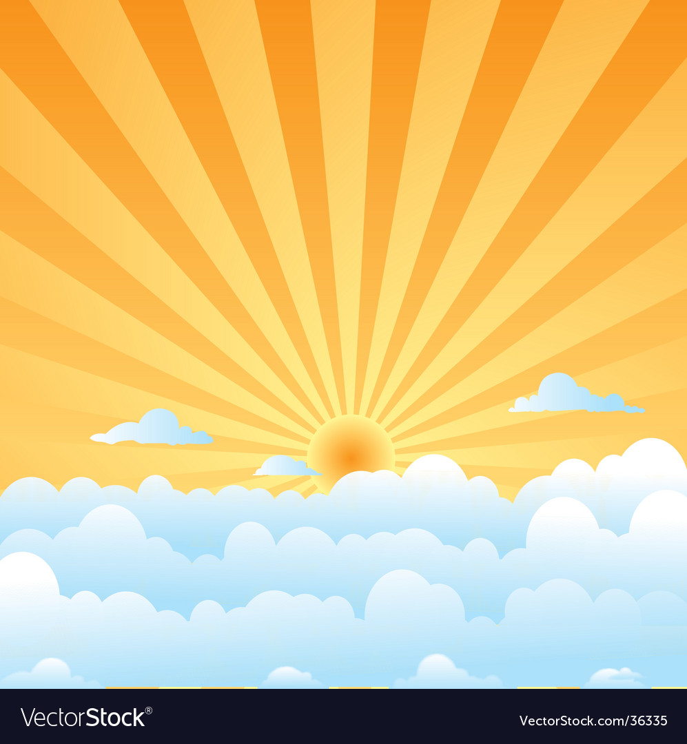 Cloudscape Royalty Free Vector Image - VectorStock