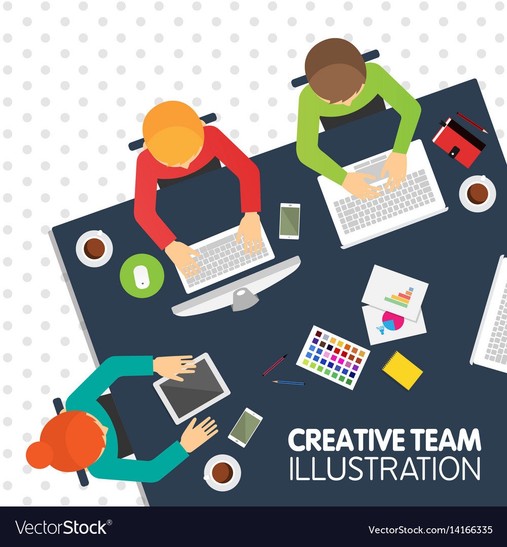 Creative team Royalty Free Vector Image - VectorStock