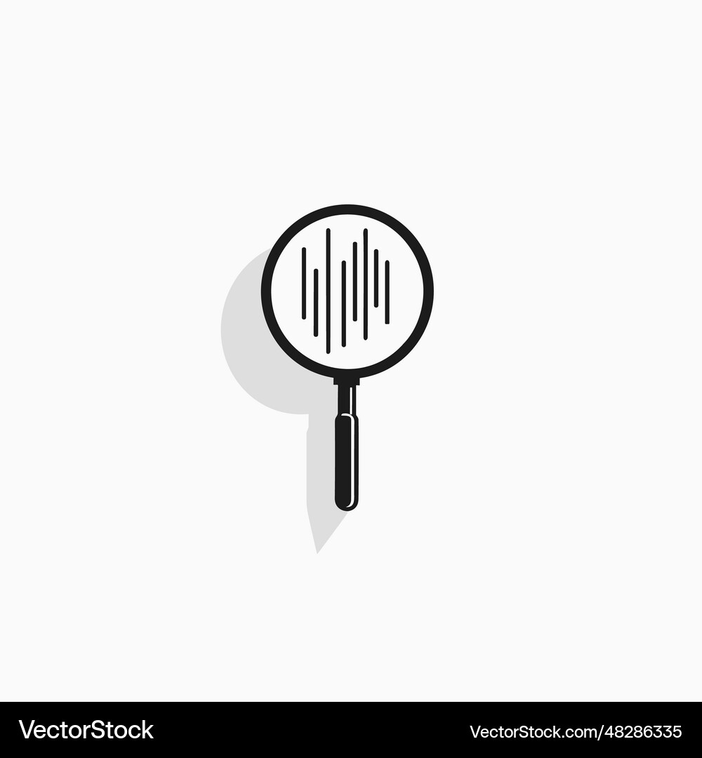 Financial analysis filled monochrome logo Vector Image