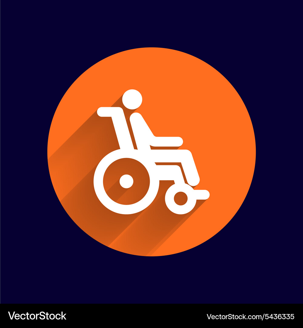 Handicap handicapped chair wheel accessible Vector Image