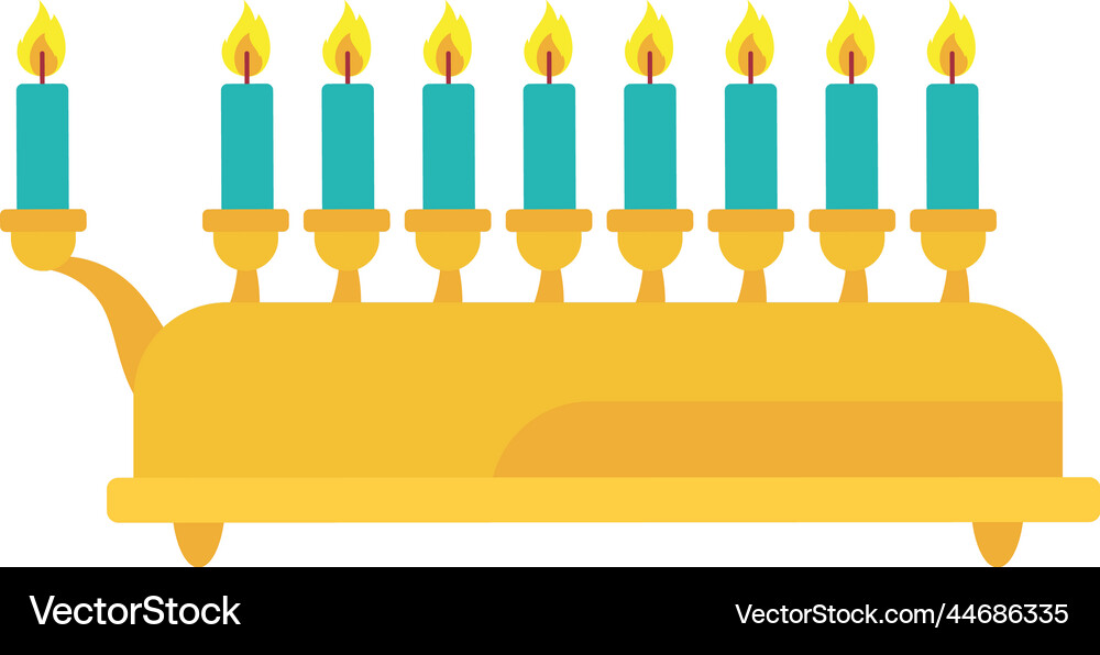 Jewish menorah icon Royalty Free Vector Image - VectorStock