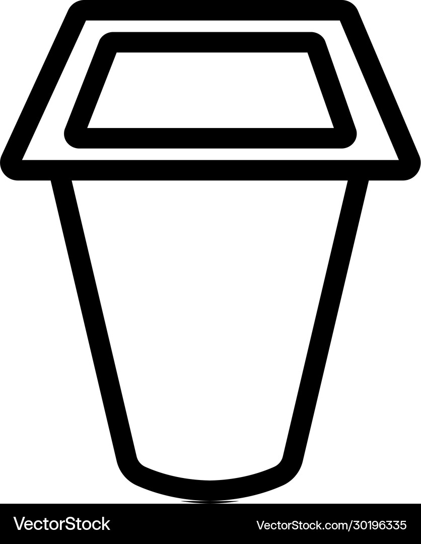 Yogurt is delicious icon outline Royalty Free Vector Image