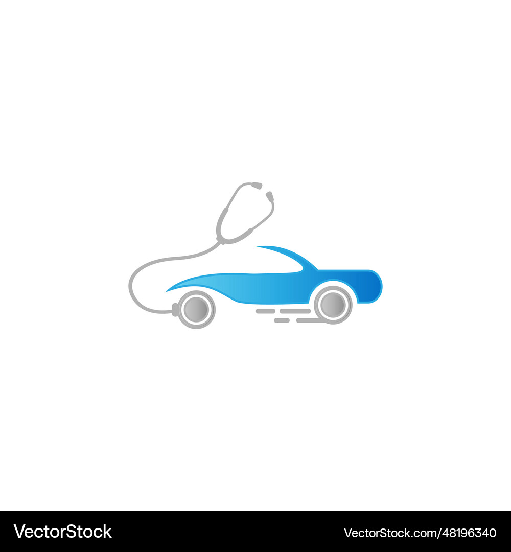 Car doctor service logo design Royalty Free Vector Image