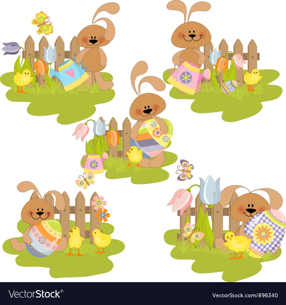 Cute easter Royalty Free Vector Image - VectorStock