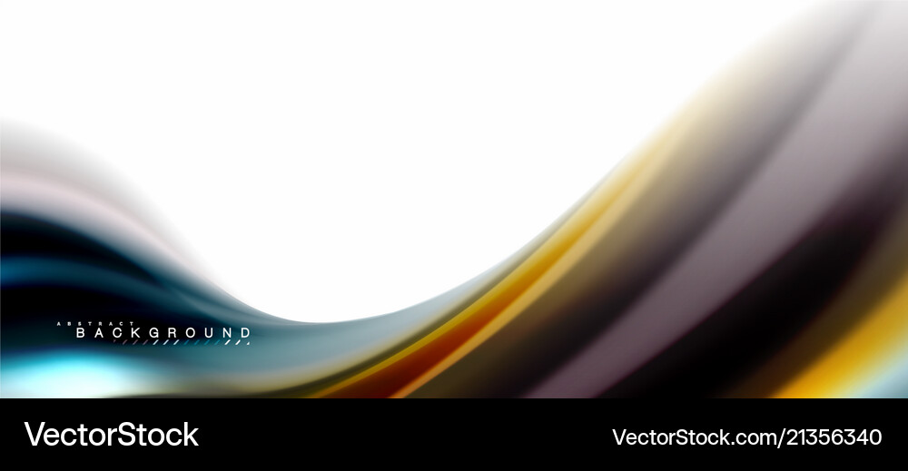 Fluid liquid mixing colors concept on light grey Vector Image