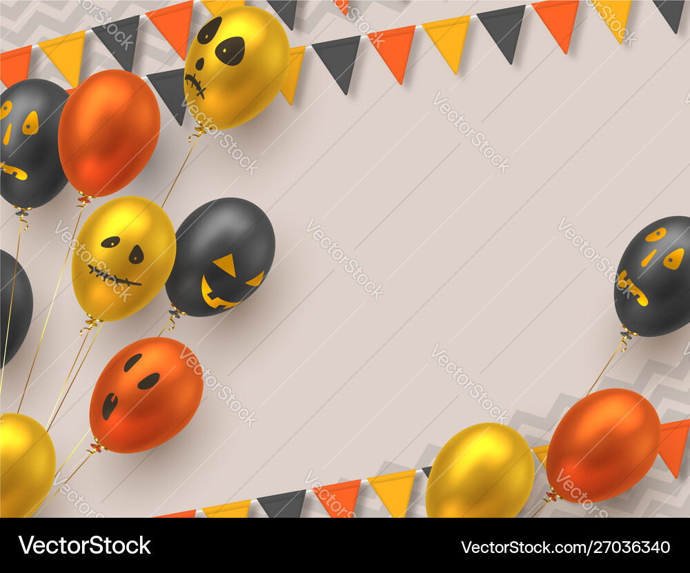 Halloween background with copy space Royalty Free Vector