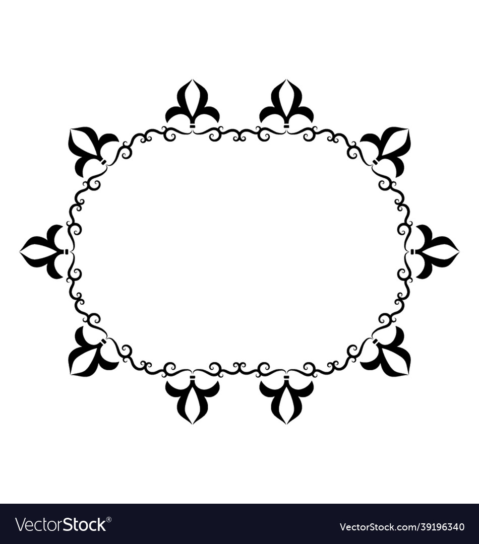 Monogram frame Royalty Free Vector Image - VectorStock