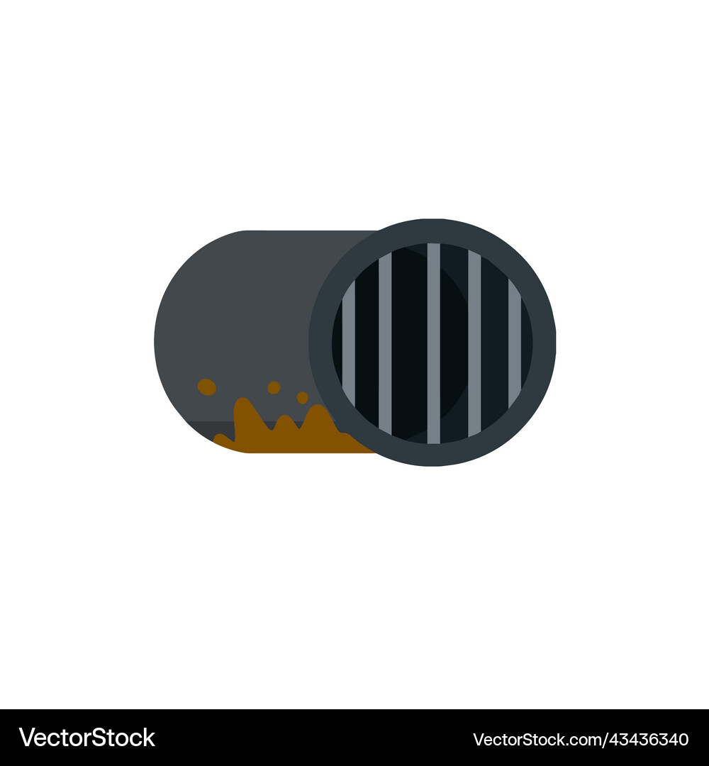 Pipe of drainage system water supply Royalty Free Vector