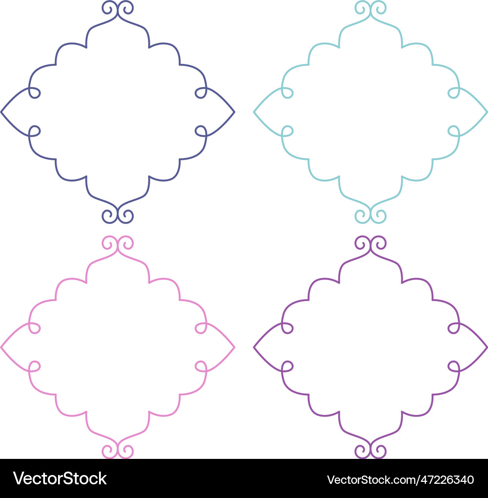 Romance elegant wedding day tags isolated on white