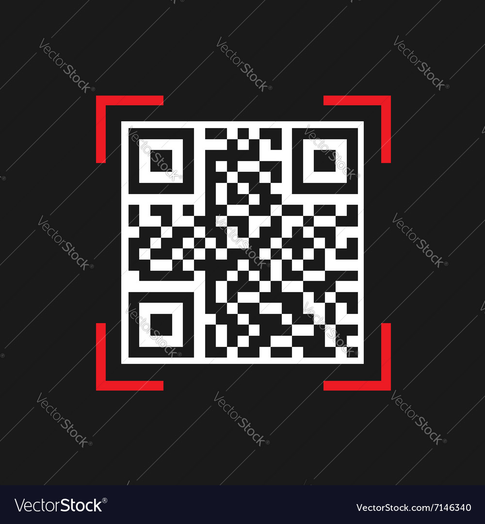 Simple qr code Royalty Free Vector Image - VectorStock
