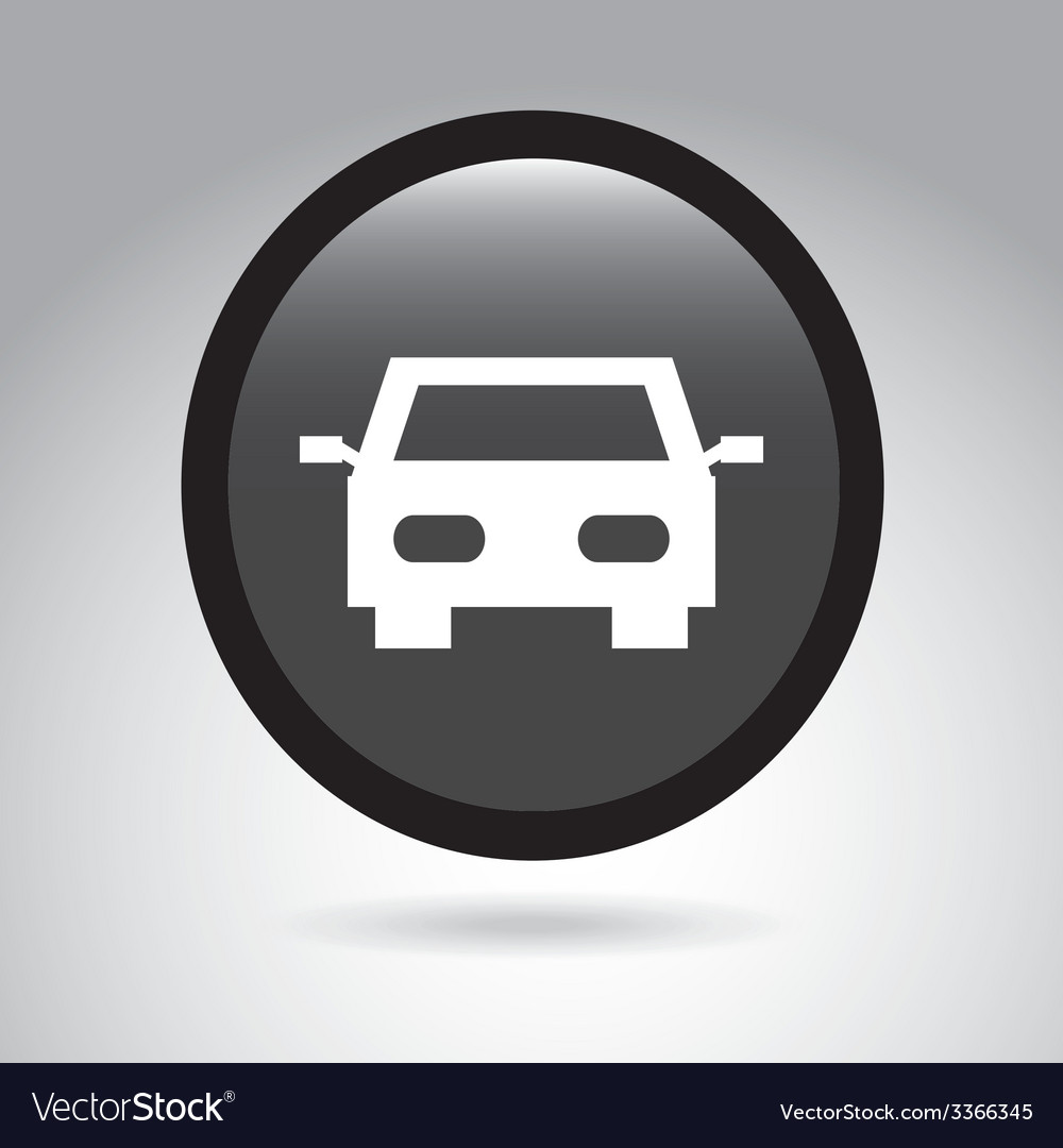 Car button design Royalty Free Vector Image - VectorStock