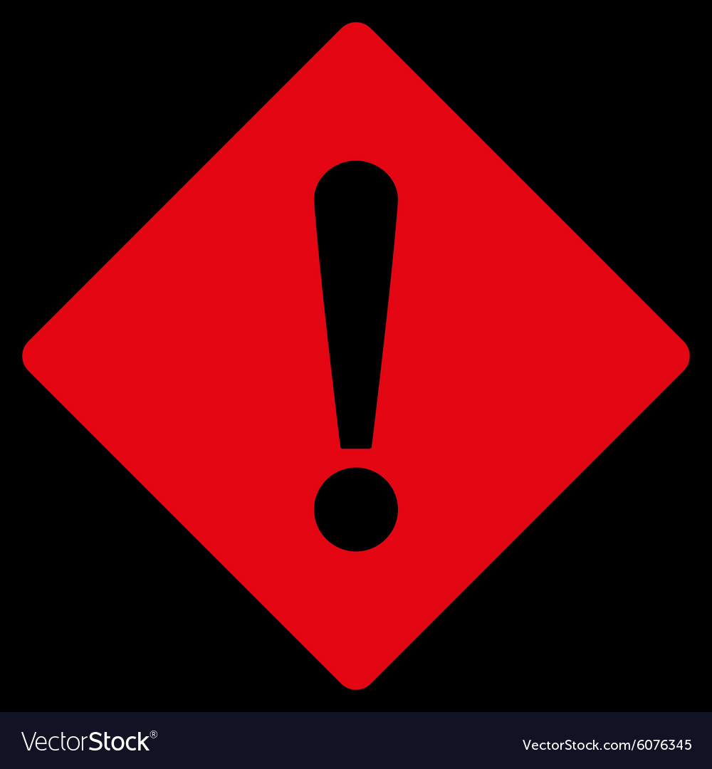 Error Flat Red Color Icon Royalty Free Vector Image