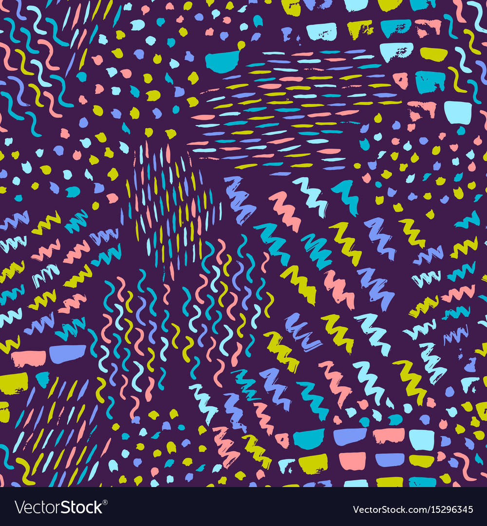 Hand painted seamless pattern Royalty Free Vector Image