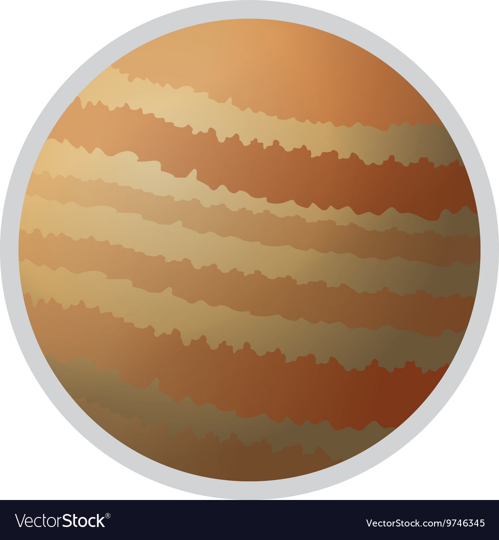 Planet jupiter icon Royalty Free Vector Image - VectorStock