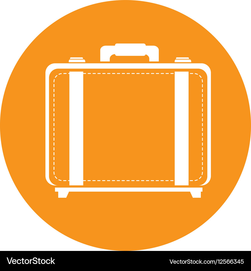 Suitcase travel isolated icon Royalty Free Vector Image