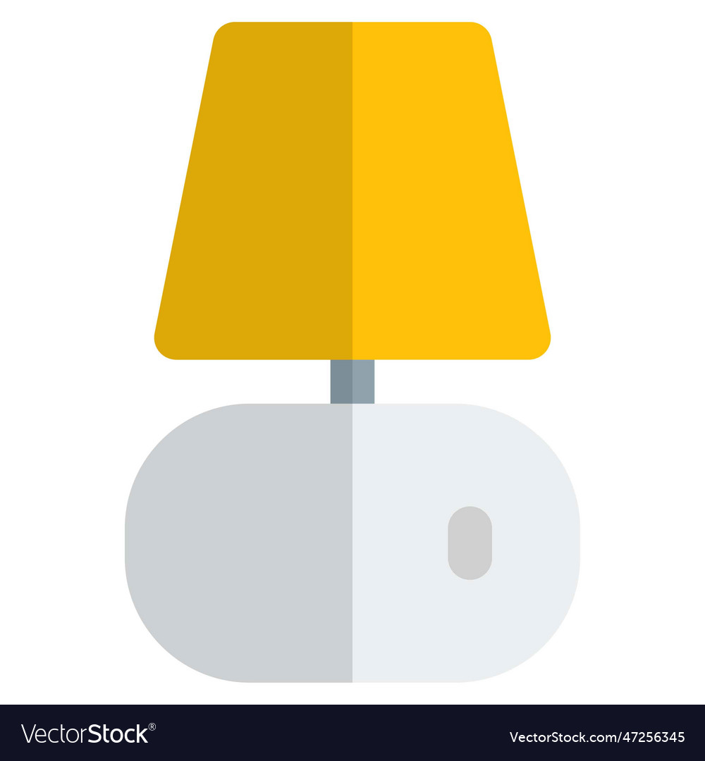 Table lamp with integrated switch Royalty Free Vector Image