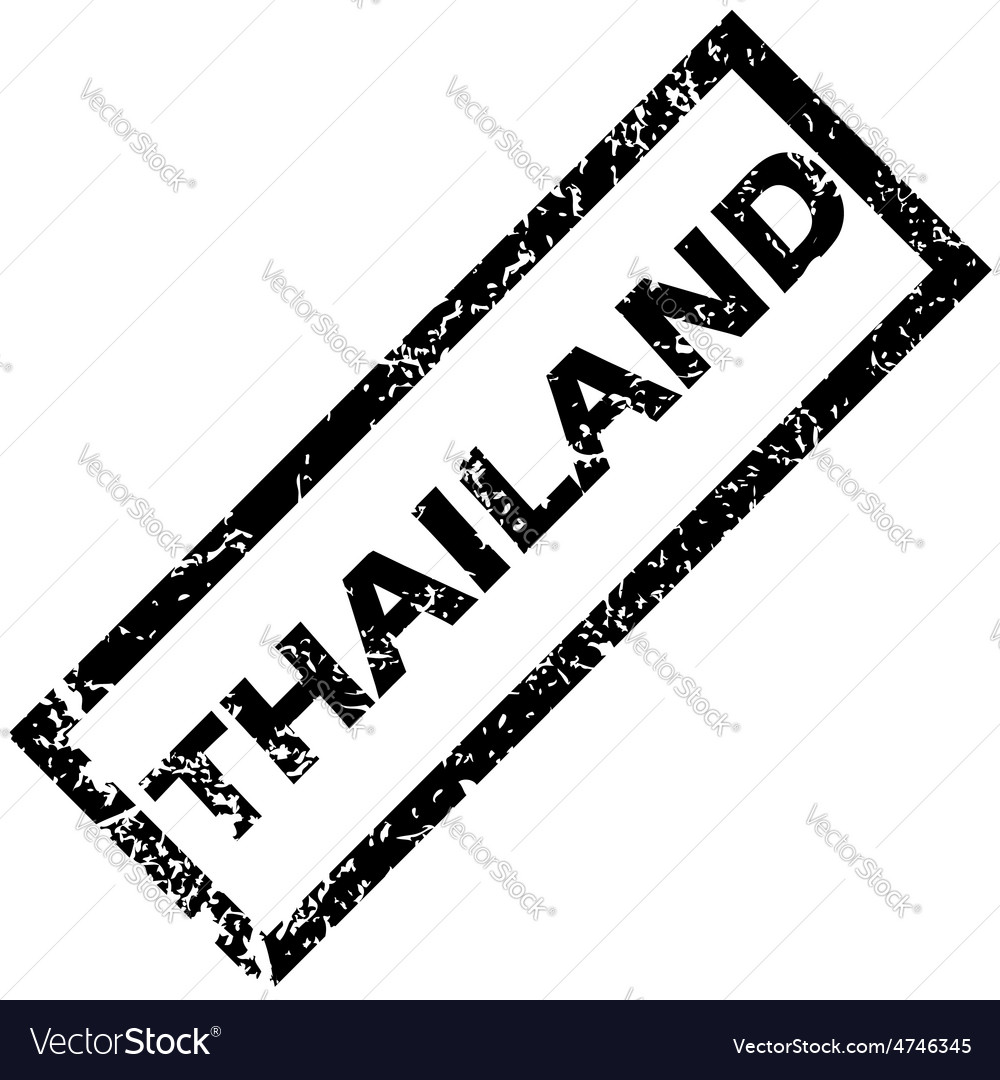 Thailand Stamp Royalty Free Vector Image Vectorstock