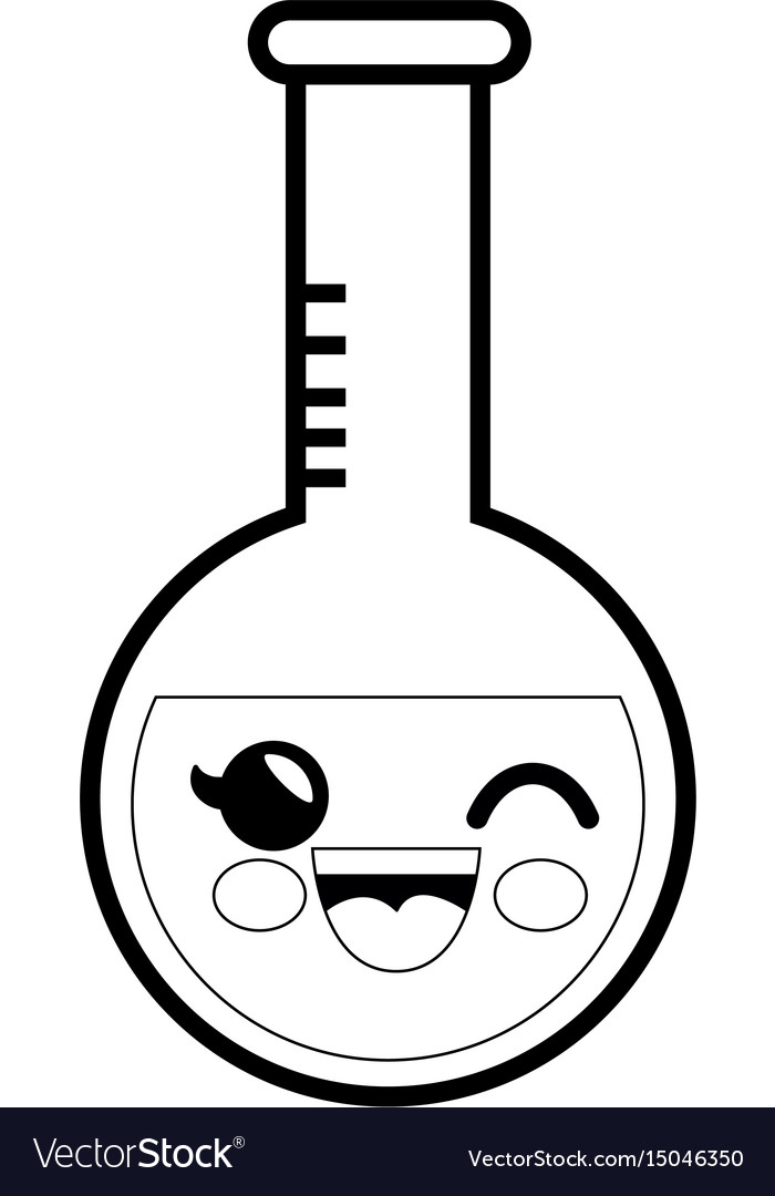 Chemistry flask cartoon smiley Royalty Free Vector Image Chemistry flask cartoon smiley Royalty Free Vector Image